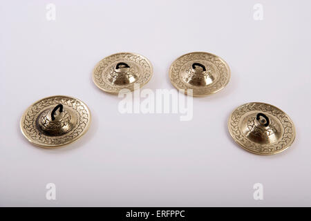 Zil Zills - Turkish finger cymbals as used by belly dancers Stock Photo ...