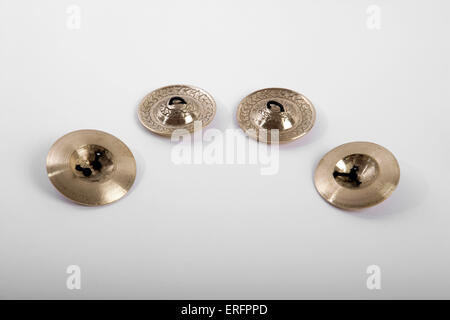 Zil Zills - Turkish finger cymbals as used by belly dancers Stock Photo ...