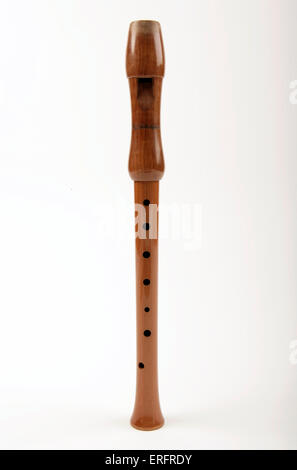 Wooden soprano Descant recorder - single hole variety made by Thomas ...