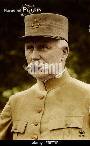 Marshal Philippe Petain, Head of State of Vichy France (1940-1944 ...