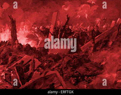 WORLD WAR 1. Battle of the Yser. Belgian German trenches. Diksmuide ...