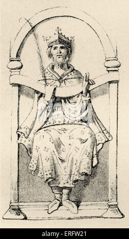 King Edgar I The Peaceable Peaceful Stock Photo - Alamy