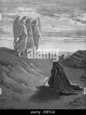 The three angels who visit Abraham and his wife Sarah tell Abraham that ...
