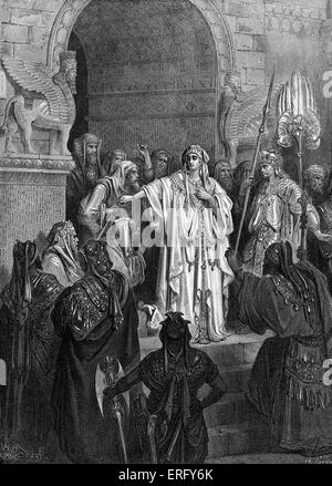 Queen Vashti refuses to obey king Ahasuerus ' command to attend a ...