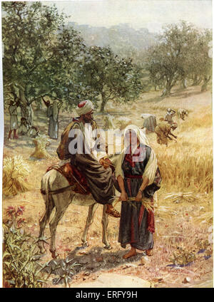 Ruth and Boaz - Old Testament Bible story Stock Photo - Alamy