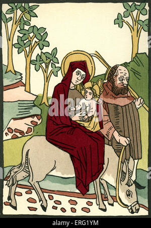 The Flight into Egypt - Jesus, Mary and Joseph flee to Egypt to escape ...