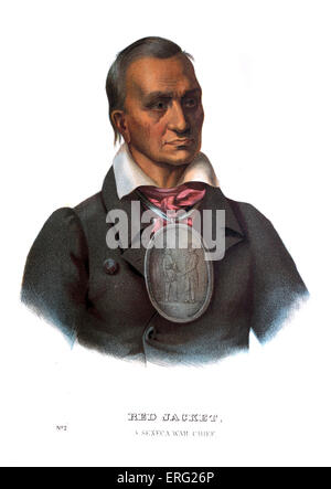 Red-Jacket, Seneca war Chief, illustration Stock Photo - Alamy