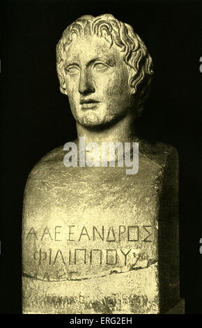 Bust of the Macedonian General Alexander the Great. Artist: Lysippos ...