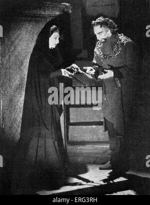 Laurence Olivier as Macbeth with Judith Anderson as Lady Macbeth in ...