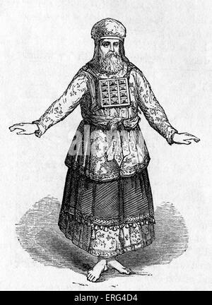 High priest in ceremonial clothing. ' And thou shalt take the garments ...