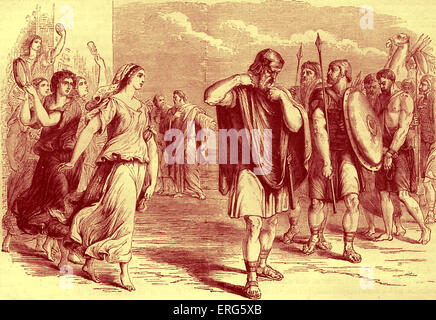 Jephthah and his daughter, Judges chapter XI verse 35 'And it came to ...