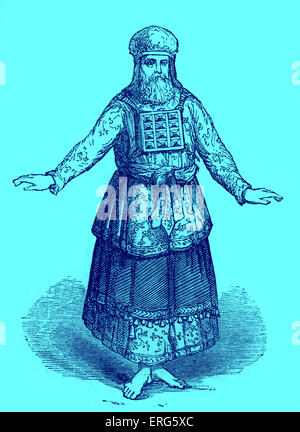 High priest in ceremonial clothing. ' And thou shalt take the garments ...
