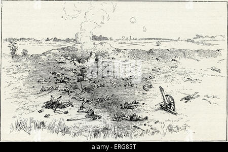 Battle of the Crater, American Civil War - explosion of the mine. 30 ...