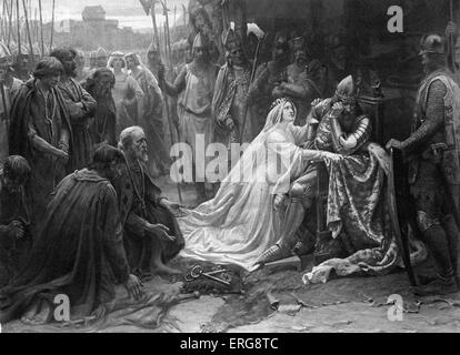 'Queen Philippa interceding for the Burghers of Calais'. Philippa of ...