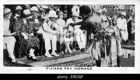 The Royal Family Fiji. The Fiji Islands 1885 old antique vintage print ...