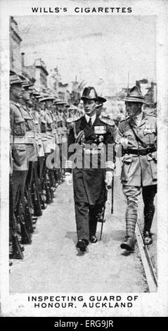 King George VI (then Duke of York) leaving Stapleford Park on horseback ...