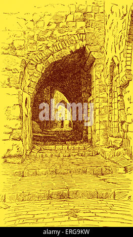 A late 19th Century illustration of Jerusalem in the 1st century, at ...