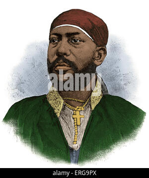 Emperor Menelik II (1844-1913), King of Kings of Ethiopia. The process ...