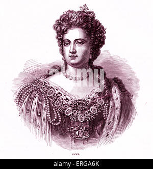 Queen Anne of England, (1665-1714) represented as Athena, portrait ...