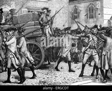 NEW YORK: STAMP ACT, 1765. /nNew Yorkers protesting the Stamp Act by ...