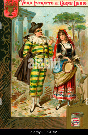 theatre / theater, comedy, Italy, Commedia dell'arte, types, Pantalone ...