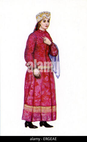 Russian traditional dress - illustration by N. Vinogradova. Man wearing ...