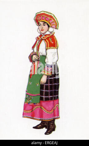 Russian traditional dress - illustration by N. Vinogradova. Man wearing ...