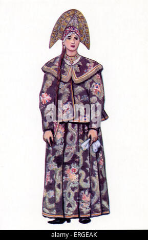 Russian traditional dress - illustration by N. Vinogradova. Man wearing ...