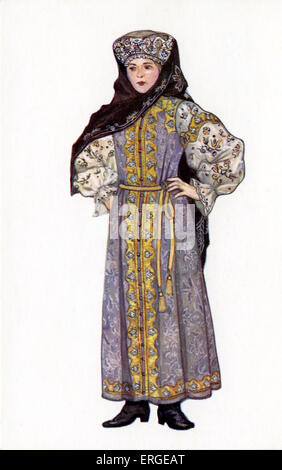 Russian traditional dress - illustration by N. Vinogradova. Man wearing ...