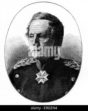 Helmuth von Moltke the Elder, portrait by Franz Lenbach. German field ...