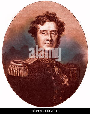 Portrait of FitzRoy Somerset, 1st Baron Raglan (1788-1855) a British ...