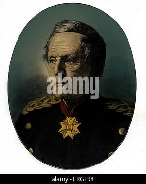 Helmuth von Moltke the Elder, portrait by Franz Lenbach. German field ...