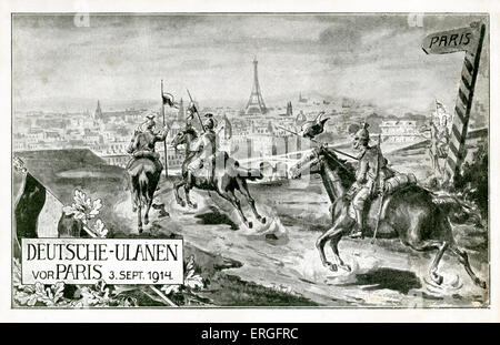 German Cavalry 'Uhlans', WW1 Stock Photo - Alamy