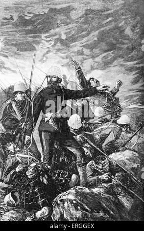 Battle of Majuba Hill, 27 February 1881, lst Boer War. British under ...
