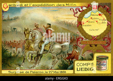 Garibaldi and the Expedition of the Thousand. Illustration of 1910 ...