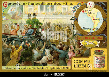 Garibaldi and the Expedition of the Thousand. Illustration of 1910 ...