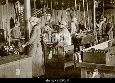 A munitions factory, World War I, 1917 (1938). Artist: Horace Walter ...