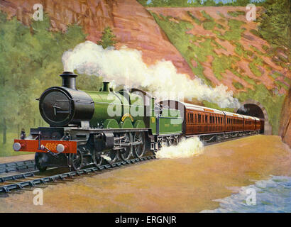 The Great Western Railway's 'Cornish Riviera' express is hauled by a ...