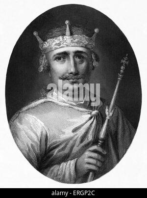 William II, known as William Rufus or William the Red, portrait. King ...