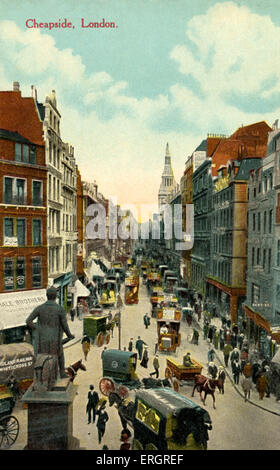 Cheapside, London, England, 19th century. From The History of London ...