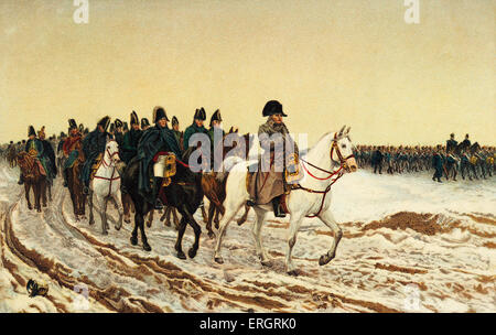 1814 Campaign in France (Napoleon and his staff returning from Soissons ...