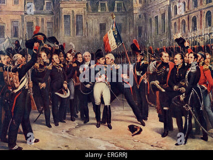 Abdication of Napoleon Stock Photo - Alamy