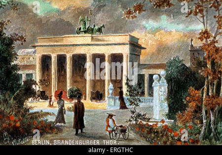 Berlin, Germany:The Brandenburg Gate / Brandenburger Tor. Nazi party ...