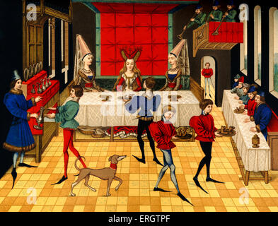 A Medieval Banquet Stock Photo - Alamy