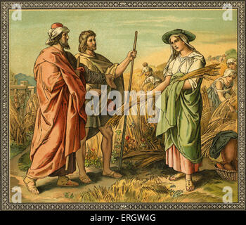 Ruth and Boaz - Old Testament Bible story Stock Photo - Alamy