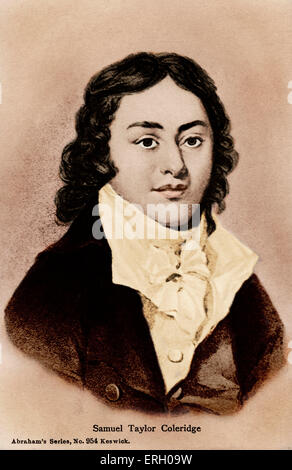 Samuel Taylor Coleridge, engraving. English poet 1772-1834 Stock Photo ...