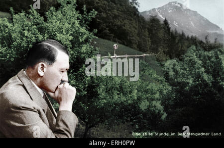 Portrait of Adolf Hitler in nazi uniform, 1928 Stock Photo - Alamy