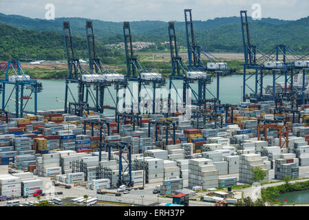 Balboa port container terminal Stock Photo - Alamy
