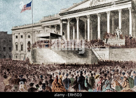 Abraham Lincoln's inaugural address - in front of the Washington State ...