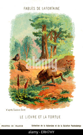 Fable de La Fontaine : Le loup et la cigogne Illustration de Félix ...